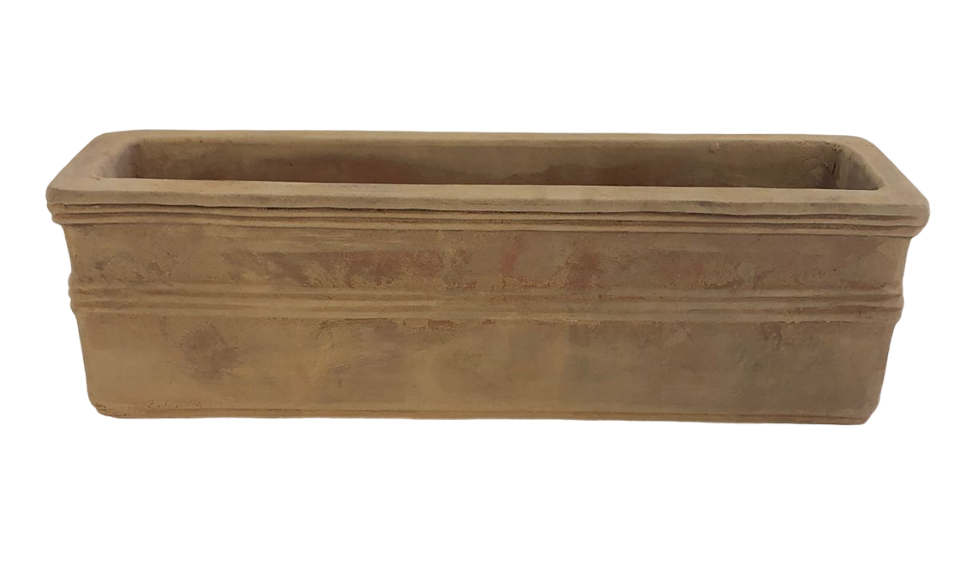 Rectangular Terracotta Pot Antique Height 14cm Width 50cm – Royal ...