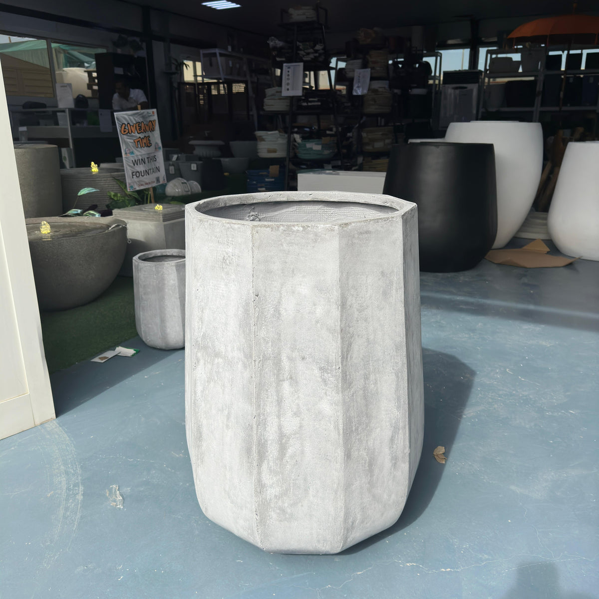 Angled Crucible Fibercement Pot GA30-1663 | Royal Garden Centre