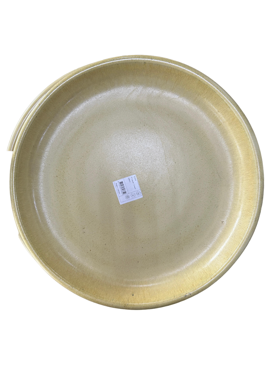 PFP1226 Round Ceramic Tray Cream Color Diameter 46cm – Royal Garden Centre