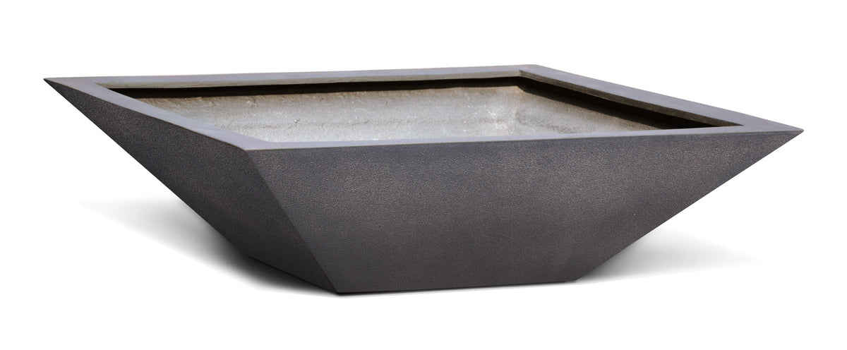 Low conical pot box trend espresso multi sized | Royal Garden Centre