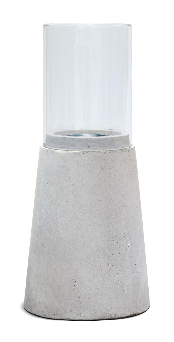 Windlight Lantern Fiberglass Natural Grey| Royal Garden Centre