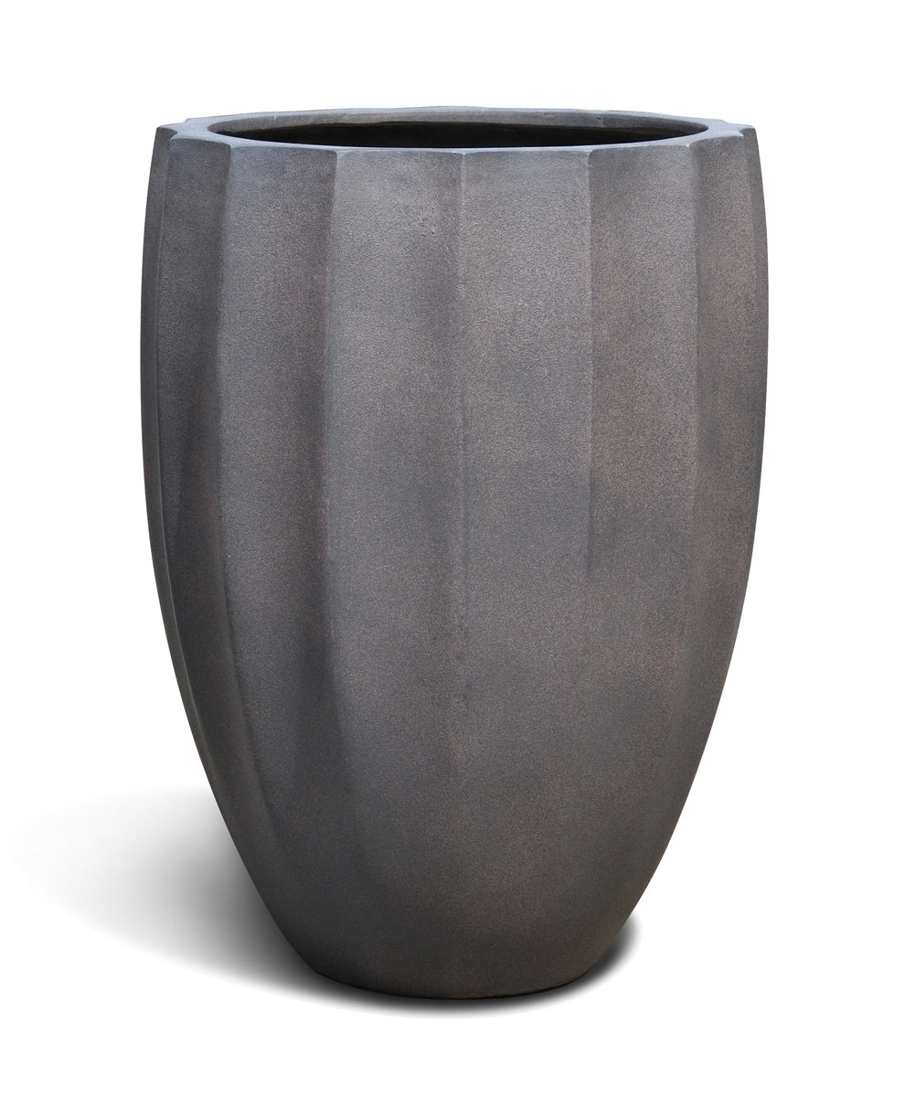 Star fiberglass pot vertical strip trend espresso multi sizes | Royal ...