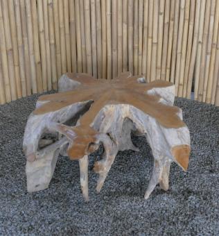 Teakwood Root Round Coffee Table 45cm Height – Royal Garden Centre
