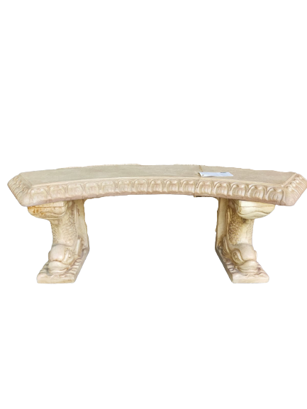 Curved dolphin bench florentine 134cm width | Royal Garden Centre