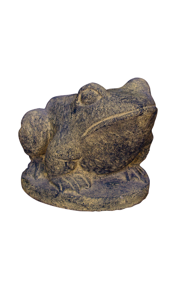 Sitting Frog Statue Cast Stone 13cm Height P Frog 013AF | Royal Garden ...